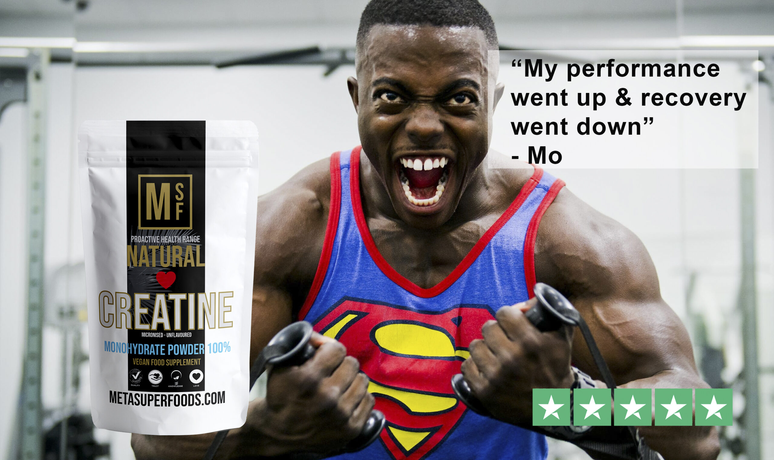 Creatine Monohydrate Powder | Pure | Vegan | Maximise | All Natural ...